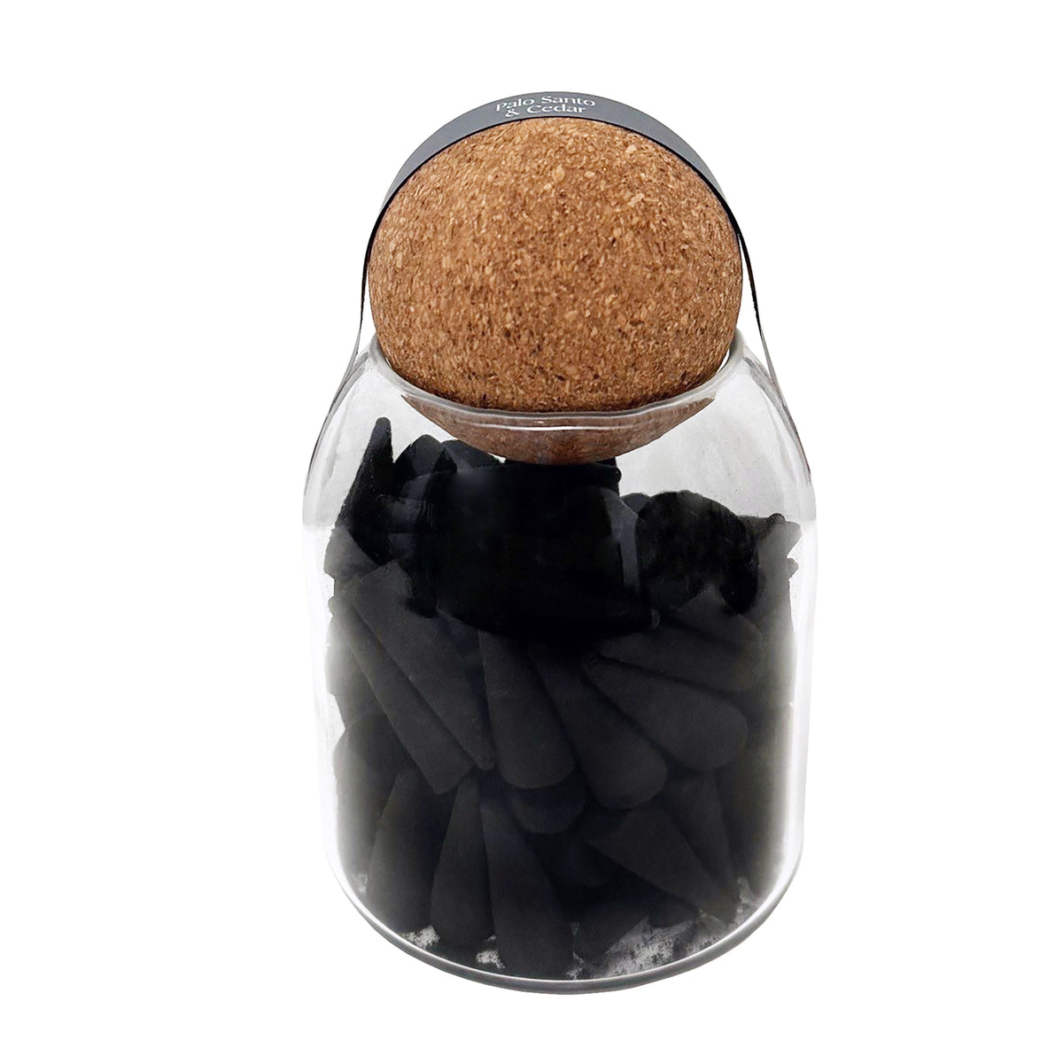 100 pc Incense Cones In Jar: Palo Santo & Cedar Fragrance — Andaluca Home
