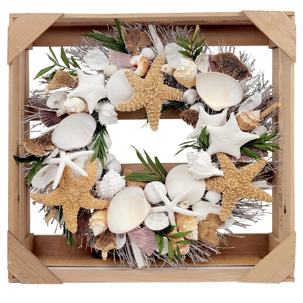 Palm Beach Shell Wreath — Andaluca Home