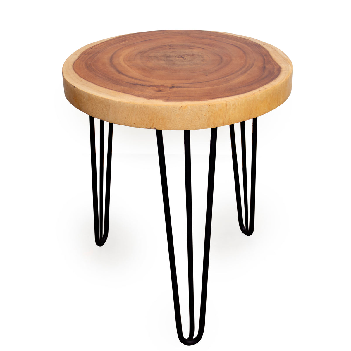 Rain Wood Round Accent Table — Andaluca Home